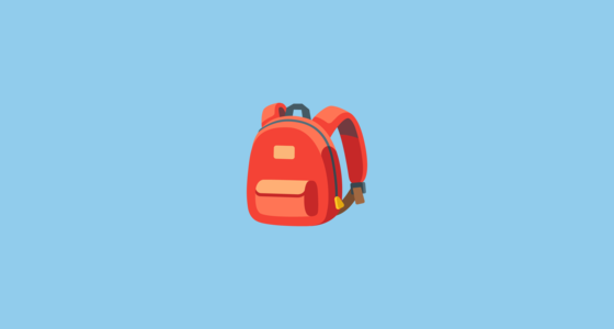 🎒 Backpack Emoji on Google Noto Color Emoji 15.0
