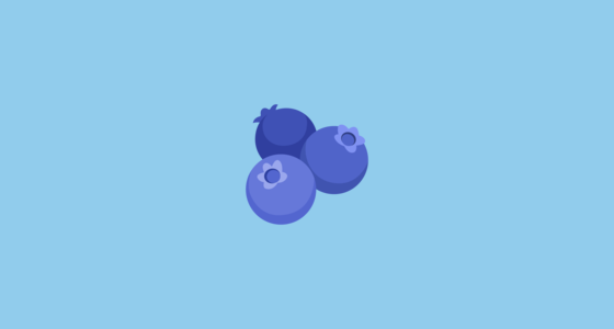 🫐 Blueberries Emoji on Google Noto Color Emoji 15.0