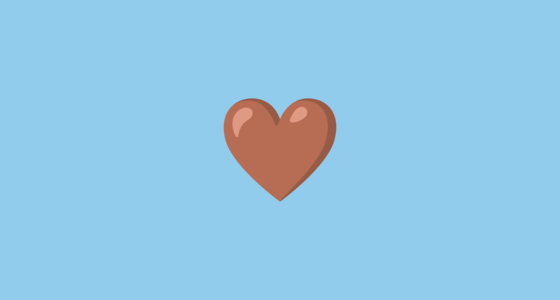 🤎 Corazón Marrón Emoji on Google Noto Color Emoji 15.0