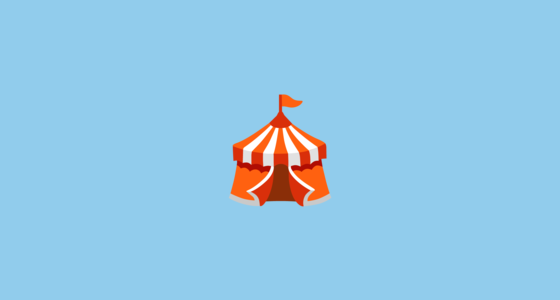 🎪 Circus Tent Emoji on Google Noto Color Emoji 15.0