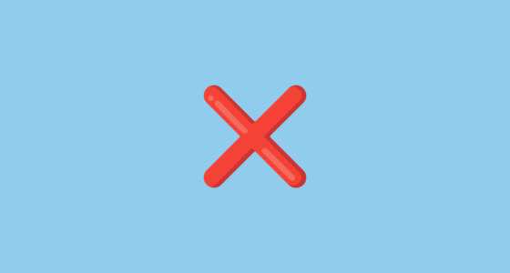 Tanda Pangkah Emoji on Google Noto Color Emoji 15.0