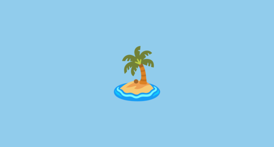 🏝️ Desert Island Emoji on Google Noto Color Emoji 15.0