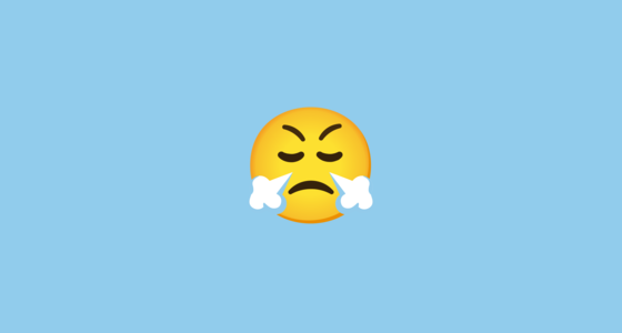 😤 Rosto Soltando Vapor Pelo Nariz Emoji on Google Noto Color Emoji 15.0