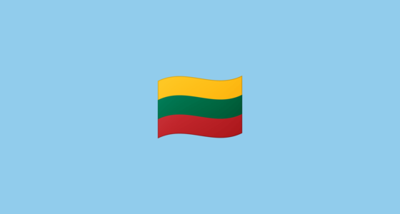 🇱🇹 Bendera: Lithuania Emoji on Google Noto Color Emoji 15.0