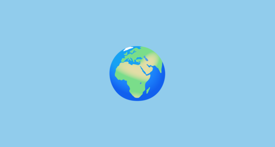 🌍 Globe Showing Europe-Africa Emoji on Google Noto Color Emoji 15.0