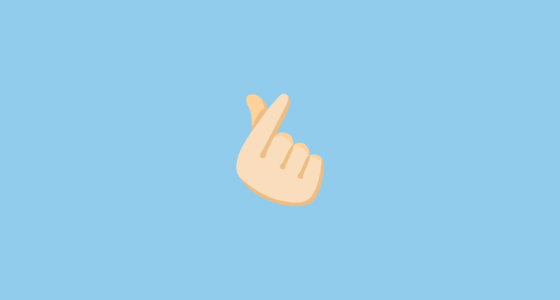 🫰🏻 Hand with Index Finger and Thumb Crossed: Light Skin Tone Emoji on ...