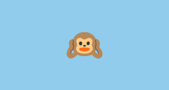 🙉 Hear-No-Evil Monkey Emoji on Google Noto Color Emoji 15.0