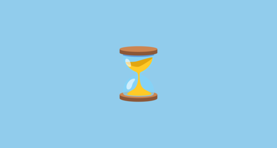 ⏳ Hourglass Not Done Emoji on Google Noto Color Emoji 15.0