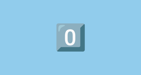 0️⃣ Keycap Digit Zero Emoji on Google Noto Color Emoji 15.0