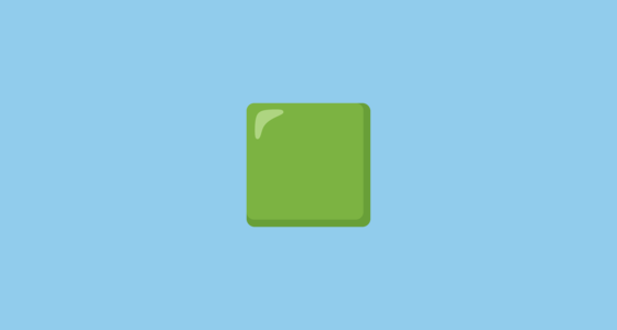 🟩 Cuadrado Verde Emoji on Google Noto Color Emoji 15.0