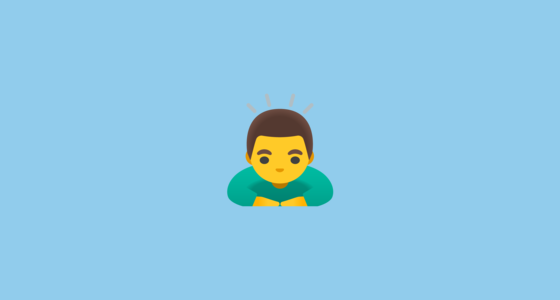 🙇‍♂️ Hombre Haciendo Una Reverencia Emoji on Google Noto Color Emoji 15.0
