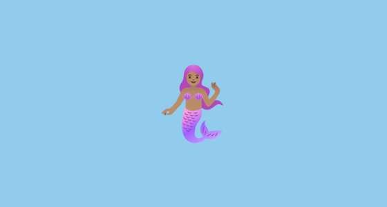 🧜🏽‍♀️ Sirena: Tono De Piel Medio Emoji on Google Noto Color Emoji 15.0
