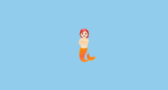 🧜🏻 Merperson: Light Skin Tone Emoji on Google Noto Color Emoji 15.0