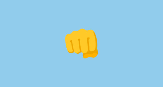👊 Poing De Face Emoji on Google Noto Color Emoji 15.0