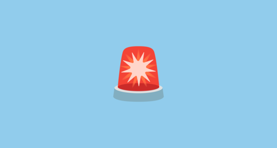 🚨 Police Car Light Emoji on Google Noto Color Emoji 15.0