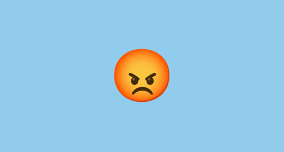 😡 Enraged Face Emoji on Google Noto Color Emoji 15.0