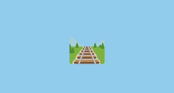 🛤️ Railway Track Emoji on Google Noto Color Emoji 15.0