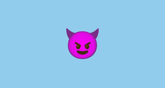 😈 Smiling Face with Horns Emoji on Google Noto Color Emoji 15.0