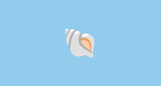 🐚 Spiral Shell Emoji on Google Noto Color Emoji 15.0