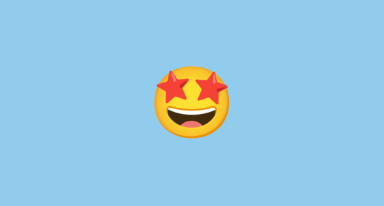🤩 Sterren In De Ogen Emoji on Google Noto Color Emoji 15.0