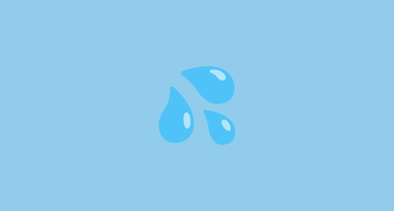 💦 Sweat Droplets Emoji on Google Noto Color Emoji 15.0