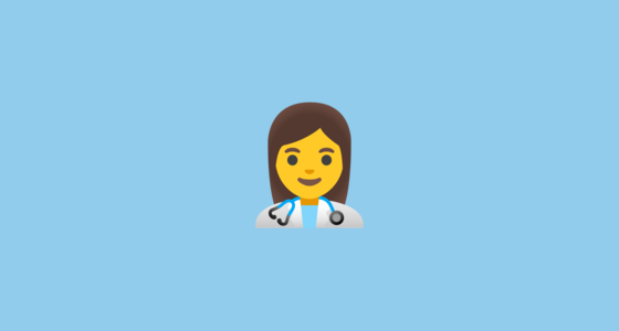 👩‍⚕️ Mulher Profissional Da Saúde Emoji on Google Noto Color Emoji 15.0