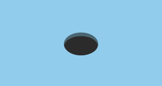🕳️ Buraco Emoji on Google Noto Color Emoji Android 6.0.1
