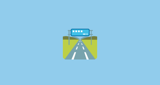 🛣️ Motorway Emoji on Google Noto Color Emoji Android 6.0.1