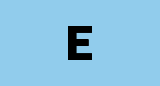 Regional Indicator Symbol Letter E Emoji on Google Noto Color Emoji ...