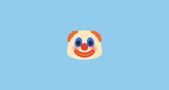 🤡 Clown Face Emoji on Google Noto Color Emoji Android 7.0