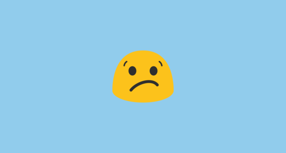 😕 Confused Face Emoji on Google Noto Color Emoji Android 7.0