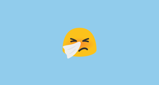 🤧 Sneezing Face Emoji on Google Noto Color Emoji Android 7.0