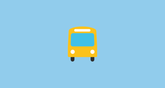🚍 Bus De Face Emoji on Google Noto Color Emoji Android 4.4