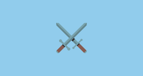 ⚔️ Crossed Swords Emoji on Google Noto Color Emoji Android 7.1