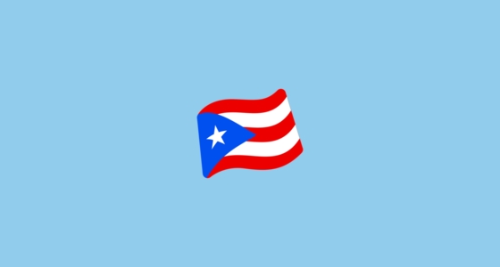 🇵🇷 Bendera: Puerto Rico Emoji on Google Noto Color Emoji Android 7.1