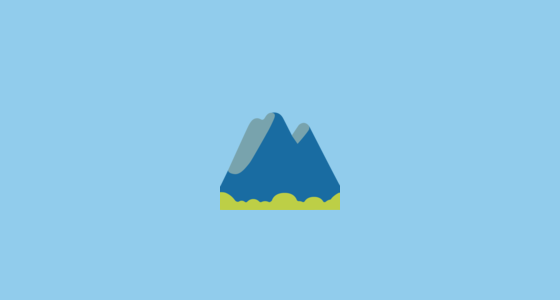 ⛰️ Berg Emoji on Google Noto Color Emoji Android 7.1