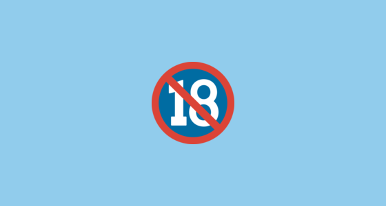 🔞 No One Under Eighteen Emoji on Google Noto Color Emoji Android 7.1