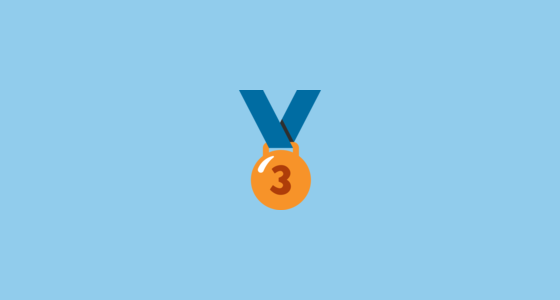 🥉 3rd Place Medal Emoji on Google Noto Color Emoji Android 7.1