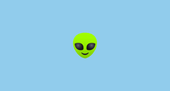 👽 Alien Emoji on JoyPixels Animations 3.5