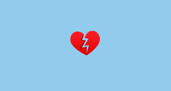 💔 Broken Heart Emoji on JoyPixels Animations 3.5