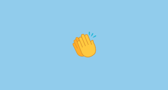 👏 Clapping Hands Emoji on JoyPixels Animations 3.5