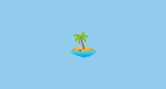 🏝️ Desert Island Emoji on JoyPixels Animations 3.5