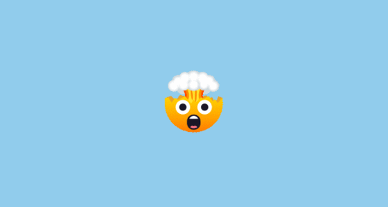 🤯 爆炸头 Emoji on JoyPixels Animations 3.5