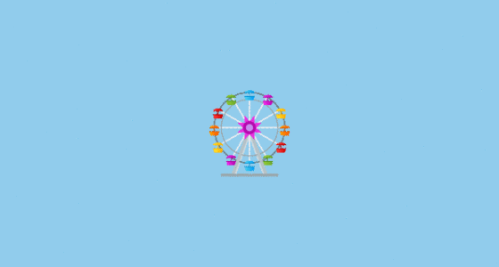 🎡 Ferris Wheel Emoji on JoyPixels Animations 3.5