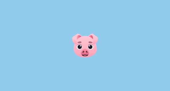 🐷 Pig Face Emoji on JoyPixels Animations 3.5