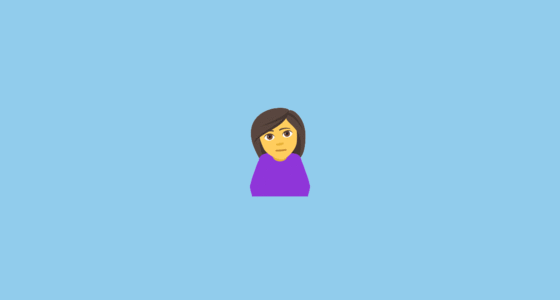 🤷‍♀️ 女生耸肩 Emoji on JoyPixels Animations 1.0