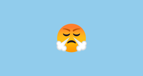 😤 Rosto Soltando Vapor Pelo Nariz Emoji on JoyPixels 5.5