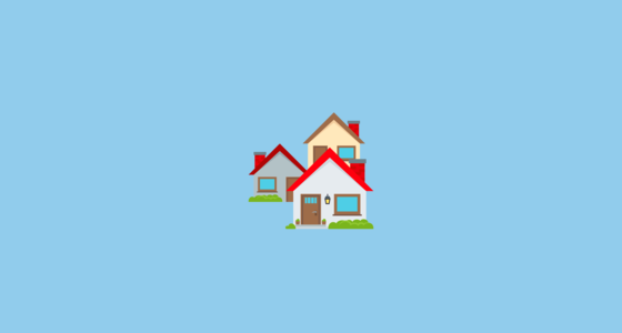 🏘️ Flera Hus Emoji on JoyPixels 5.5