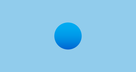 🔵 Blue Circle Emoji on JoyPixels 5.5