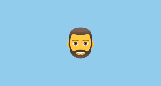🧔 Person: Beard Emoji on JoyPixels 5.5